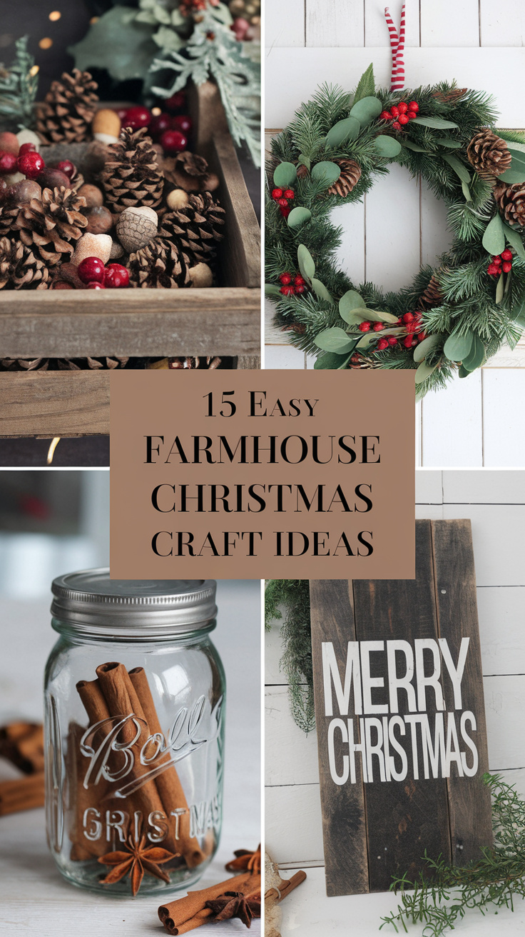 15 Easy Farmhouse Christmas Crafts You Can Make in One Weekend! 2026