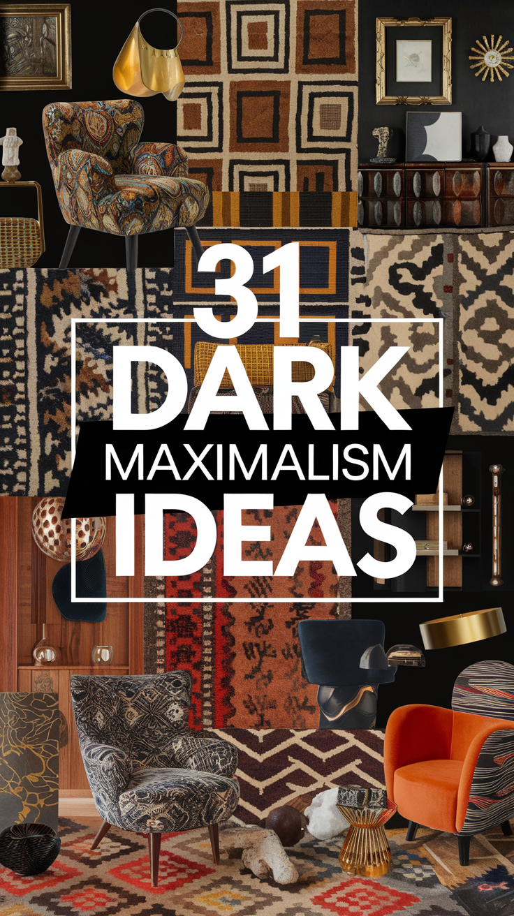 31 Dark Maximalism Ideas for an Elegant Atmosphere 2025