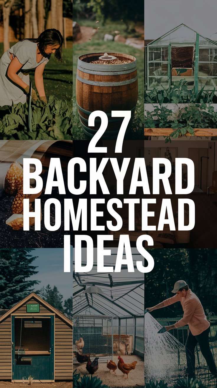 27 Backyard Homestead Ideas to Transform Your Space Into a Garden ...