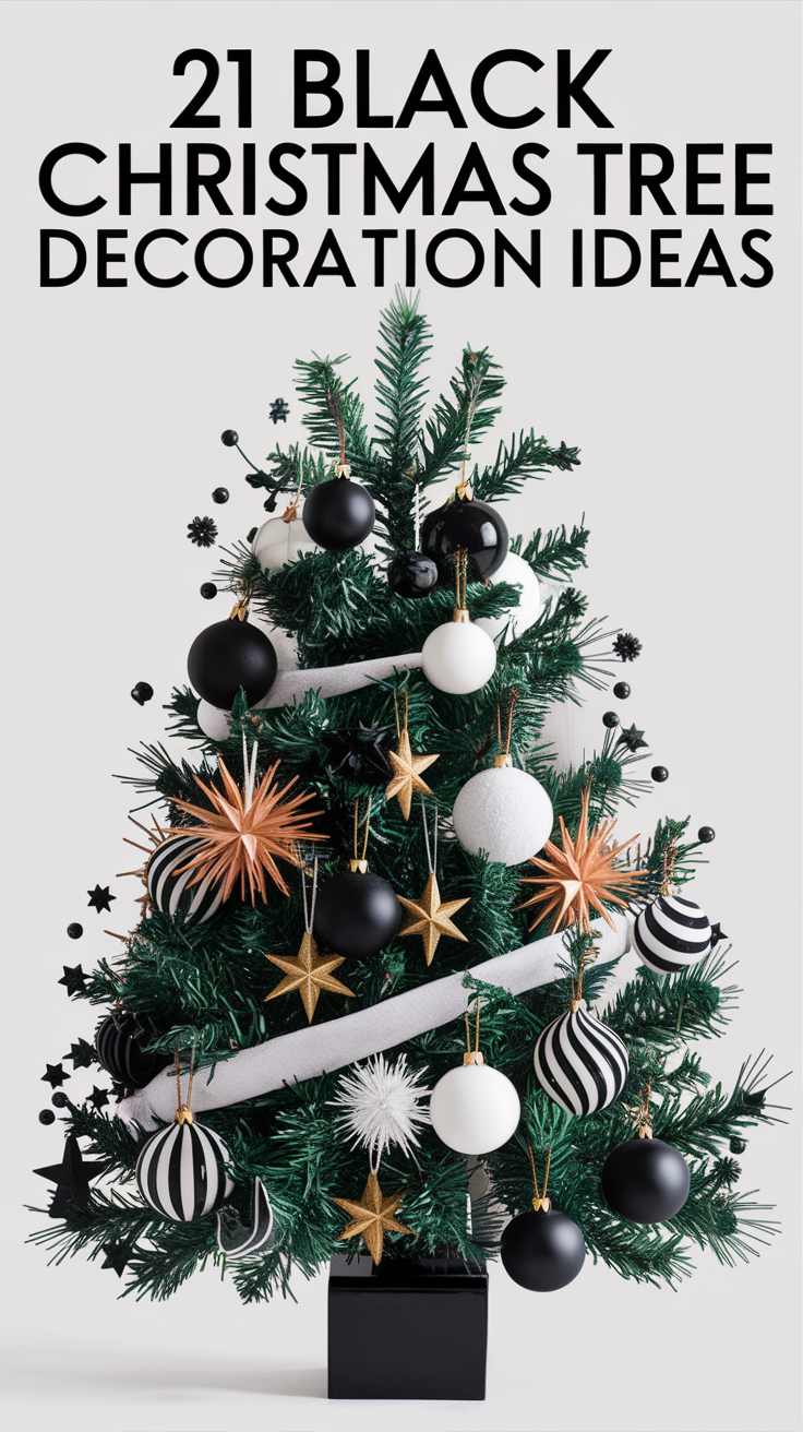 21 Chic Black Christmas Tree Decoration Ideas for a Bold Holiday Look 2026