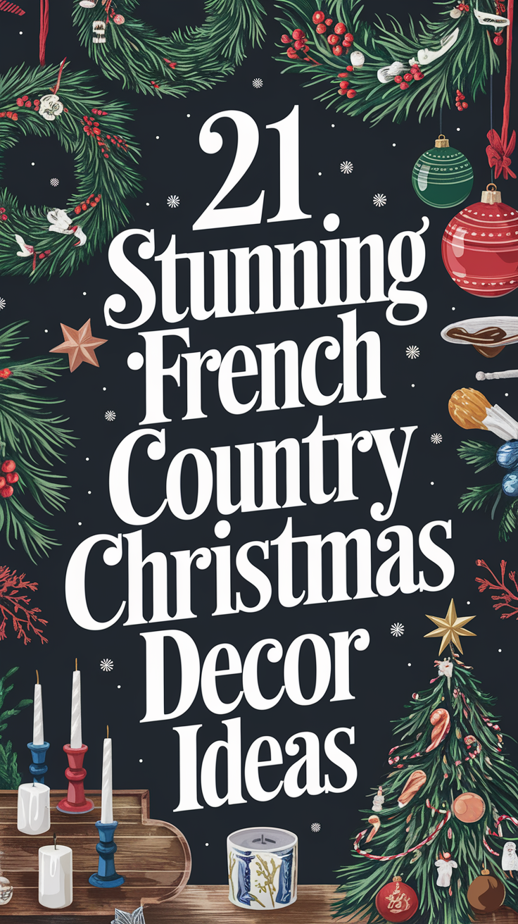 21 Stunning French Country Christmas Decor Ideas That'll Make You Wish ...
