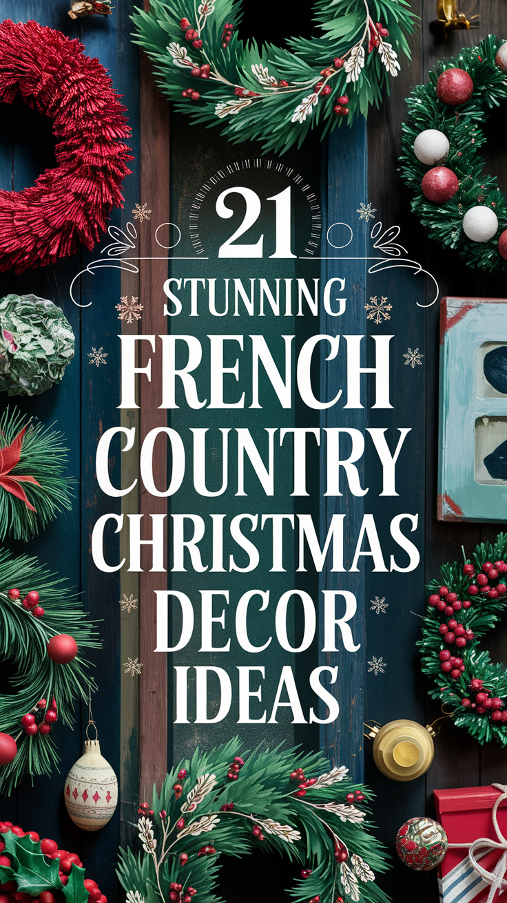 21 Stunning French Country Christmas Decor Ideas That'll Make You Wish ...