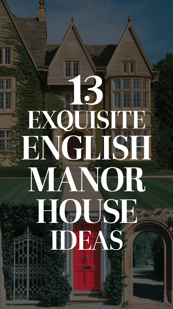 13 Exquisite English Manor House Ideas for Timeless Elegance 2026