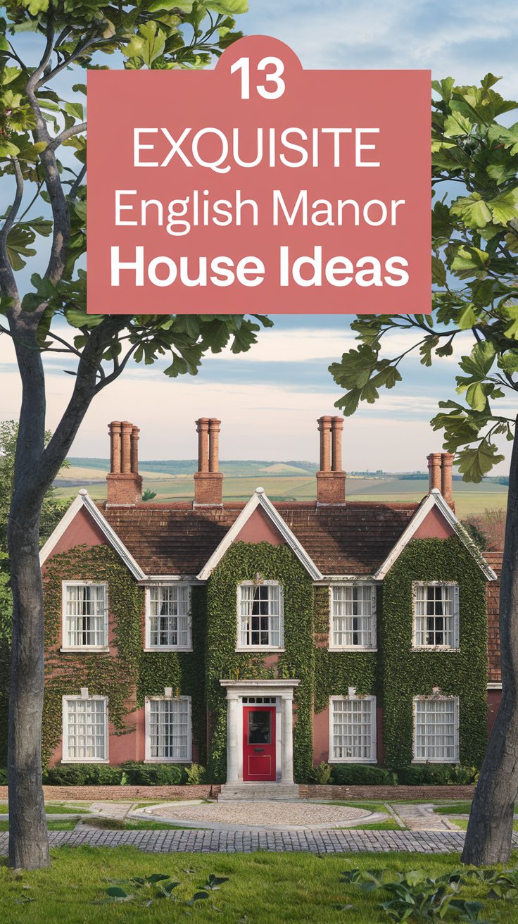 13 Exquisite English Manor House Ideas for Timeless Elegance 2026